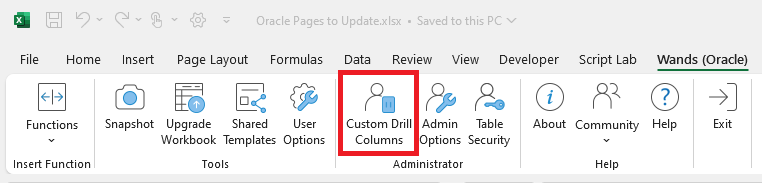 Add a Custom Drilldown Column – Wands for Oracle