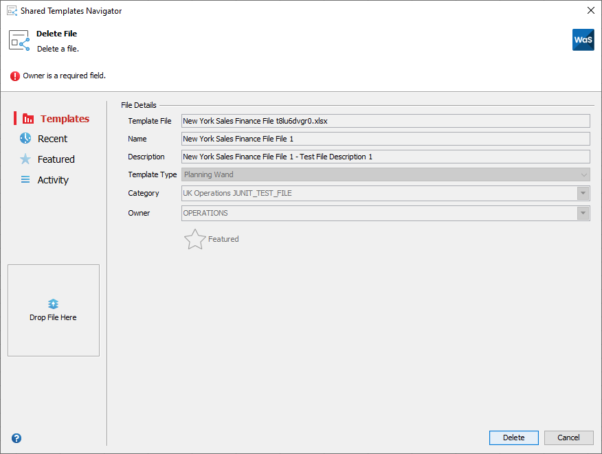 Delete a File – Wands for Oracle