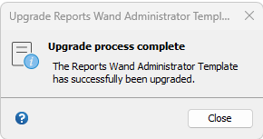 Upgrade Reports Wand Administrator Templates – Wands for Oracle