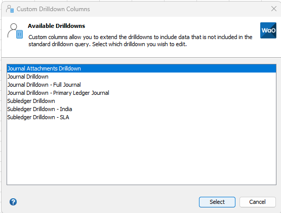 Add a Custom Drilldown Column – Wands for Oracle