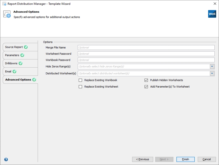 Advanced Options – Wands for Oracle
