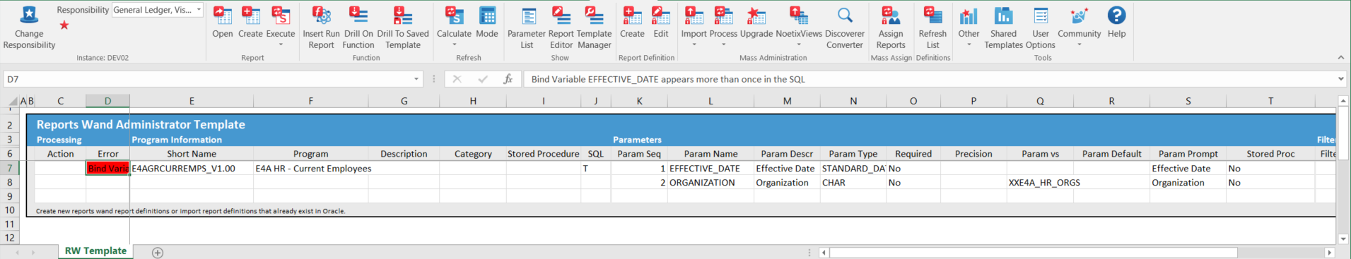 Fixing Duplicate Bind Variables Wands For Oracle