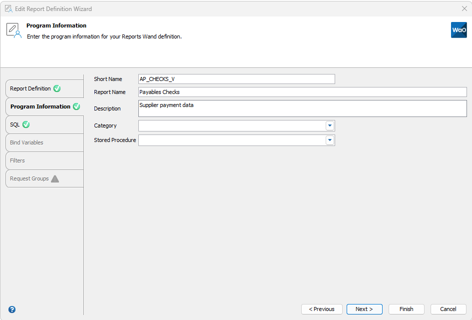 Edit – Wands for Oracle